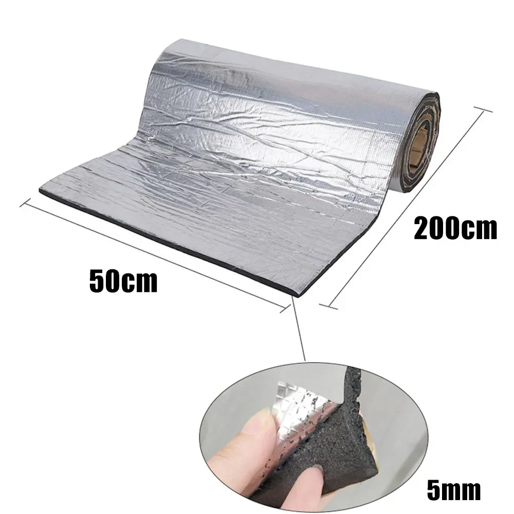 Fireproof Heat and Sound Insulation Mat 200x50cm Acoustic Thermal Mat ...