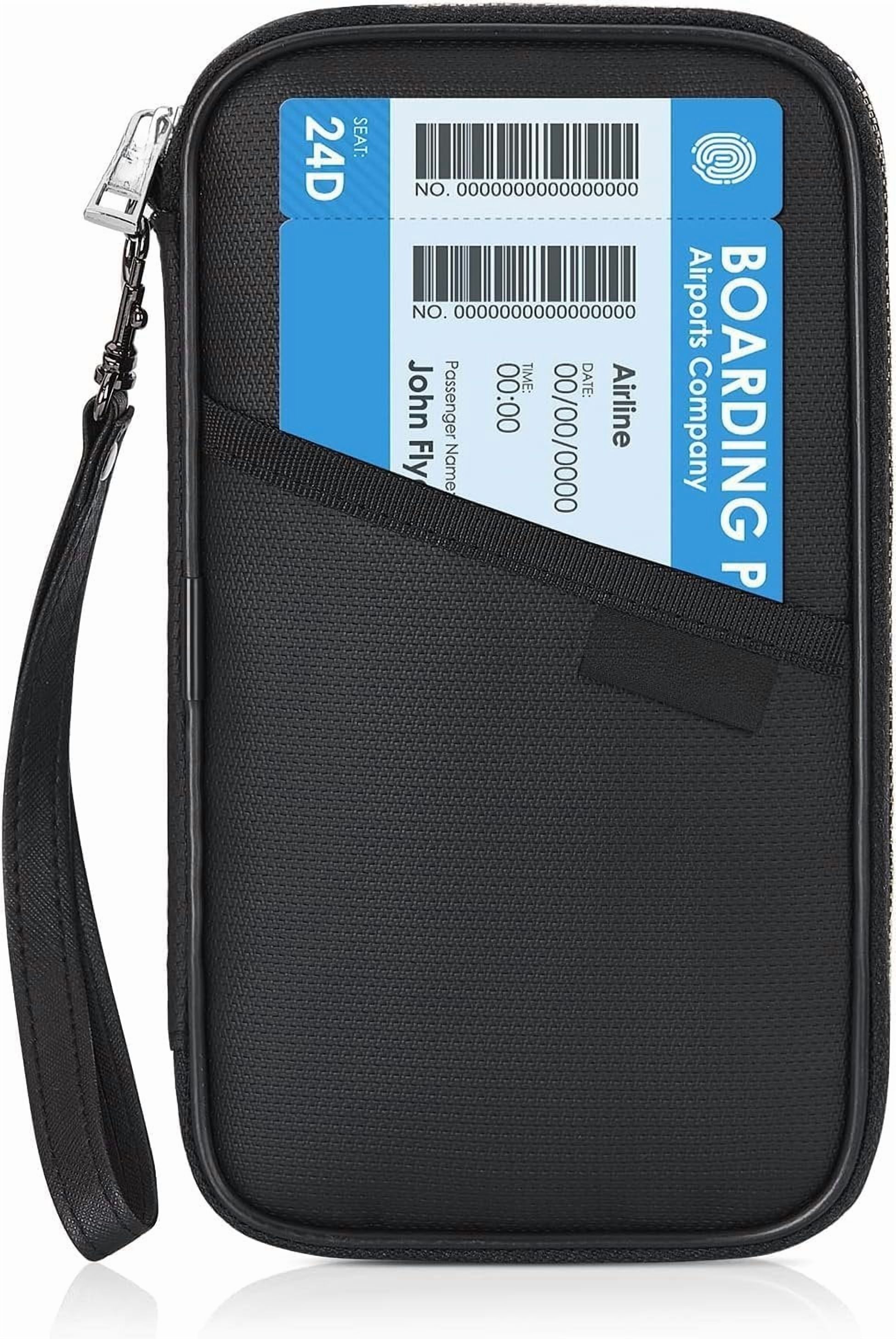 Fireproof RFID Blocking Passport Holder Wallet, Family Multiple ...