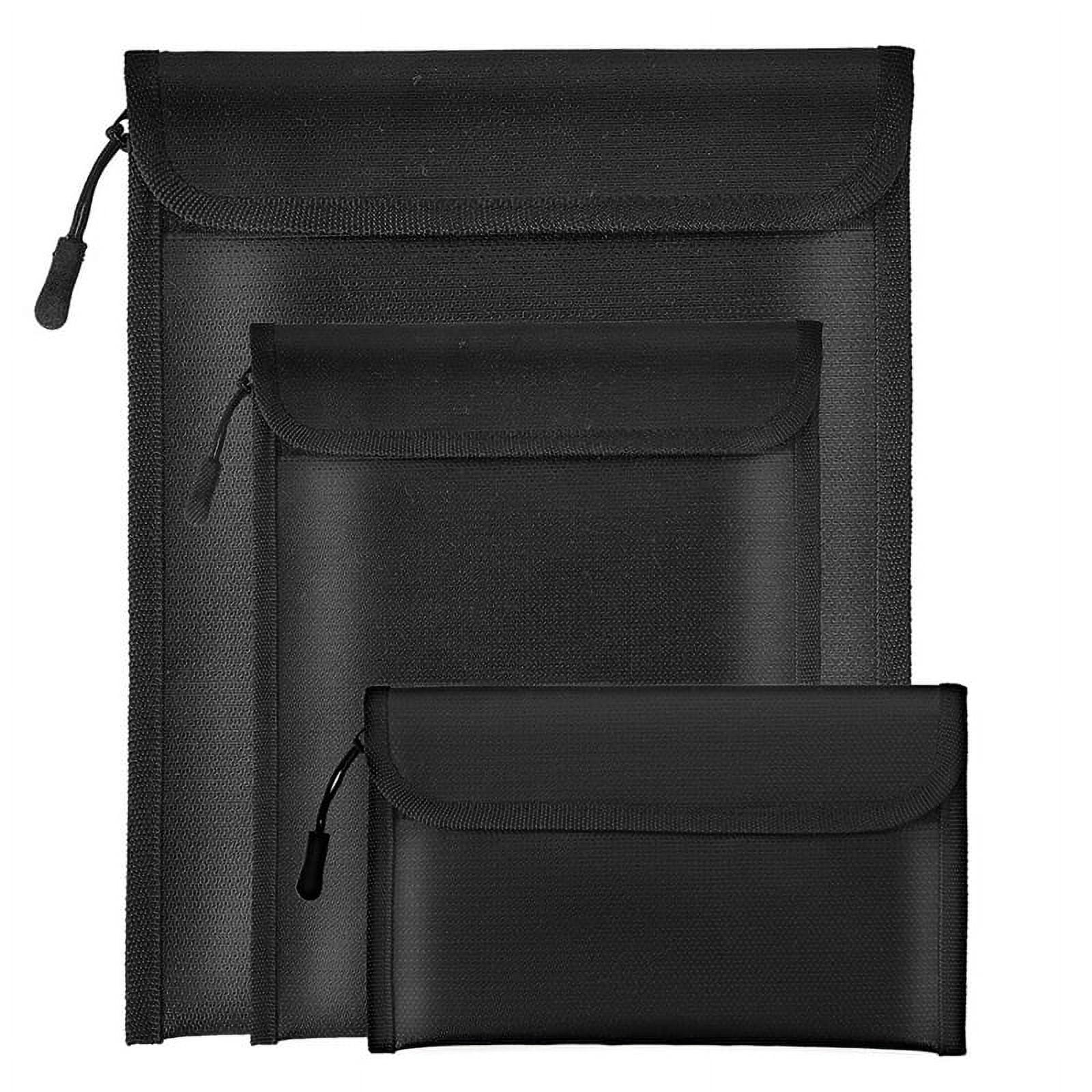 Fireproof Waterproof Document Bag 2000℉-3Pack Bags for Cash/Documents ...