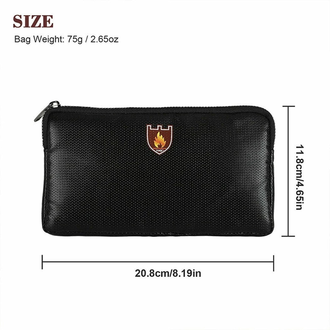 Fireproof Waterproof Document Bag for Files and Valuables - Secure ...