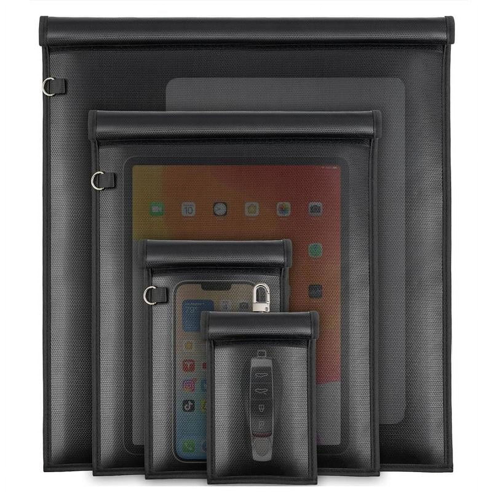 Fireproof & Waterproof Faraday Bag, 4 Counts/set Electromagnetic Pulse ...