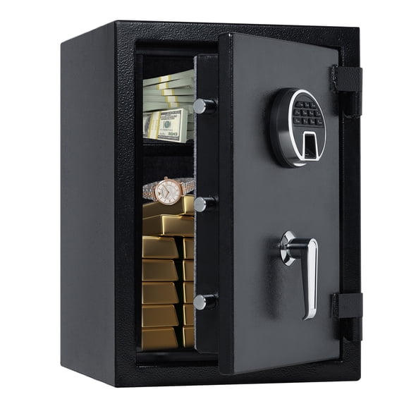 Fireproof and Waterproof Safe Box, 2 Cubic Feet Extra Large Lock Box ...