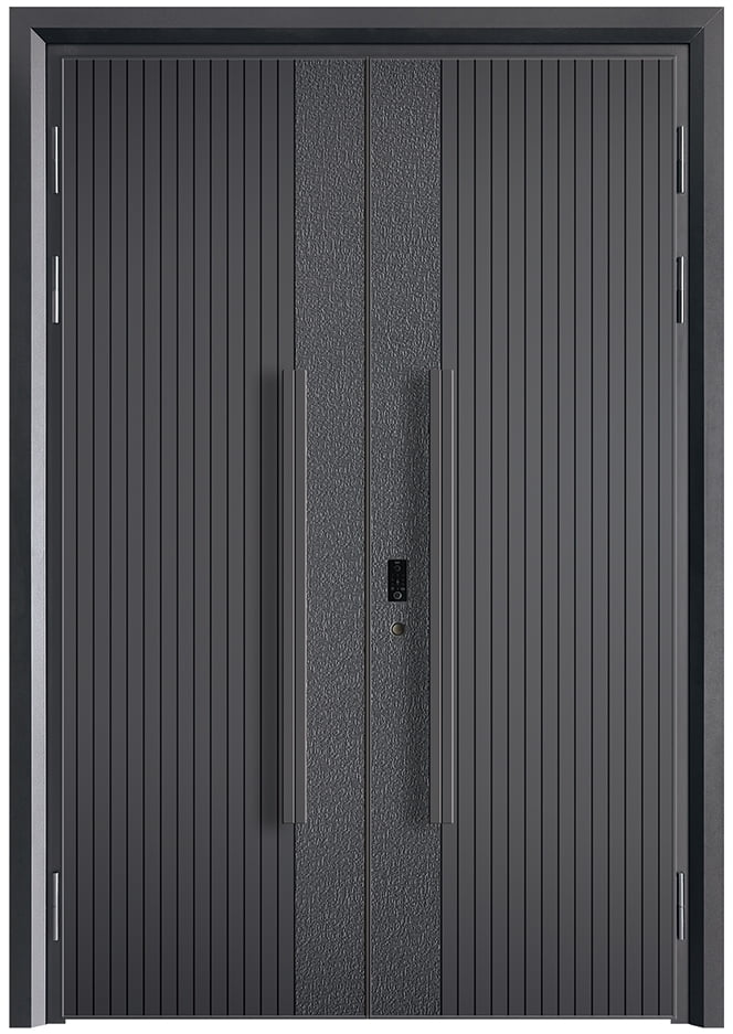 Fireproof and explosion-proof cast aluminum door villa door double door ...