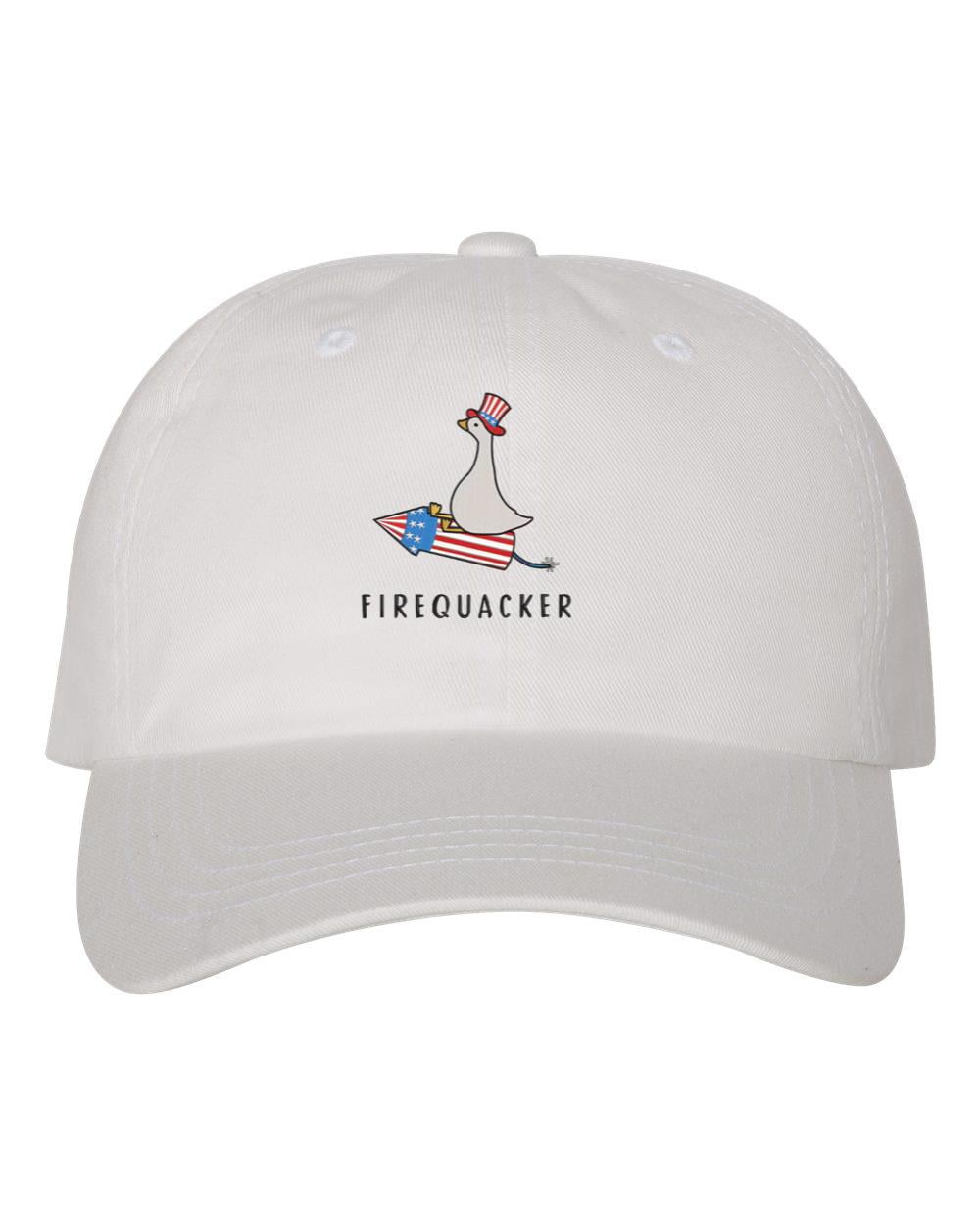 Firequacker Goose Meme Fourth of July Embroidered Classic Dad Hat Humor ...