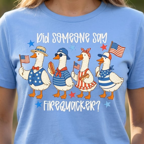 Firequacker Goose Shirt, Funny 4th Of July Goose Shirt, Patriotic ...
