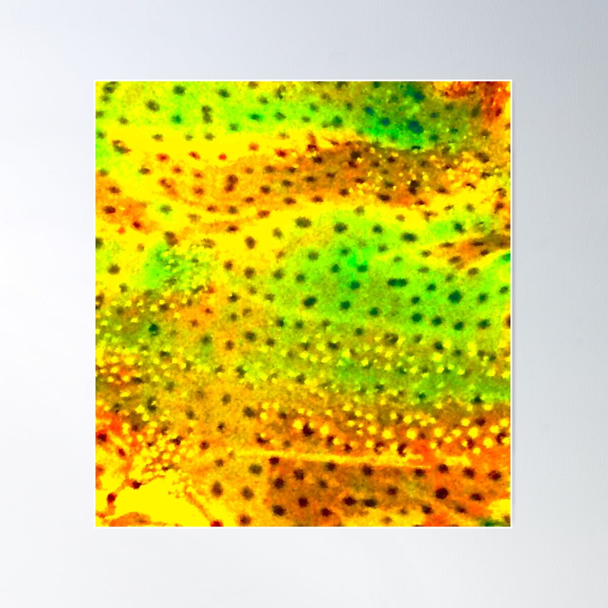 Firery Sulfur Skate Skin Poster Wall Art, Modern Wall Decor For Living ...