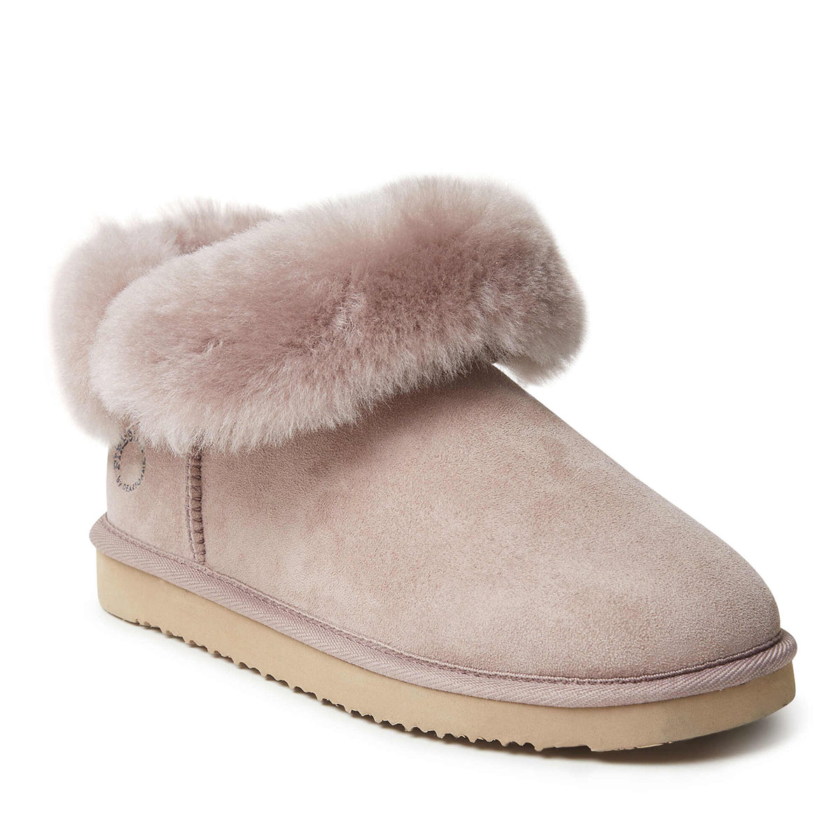 Fireside By Dearfoams Women's Perth Genuine Shearling Foldover Boot ...