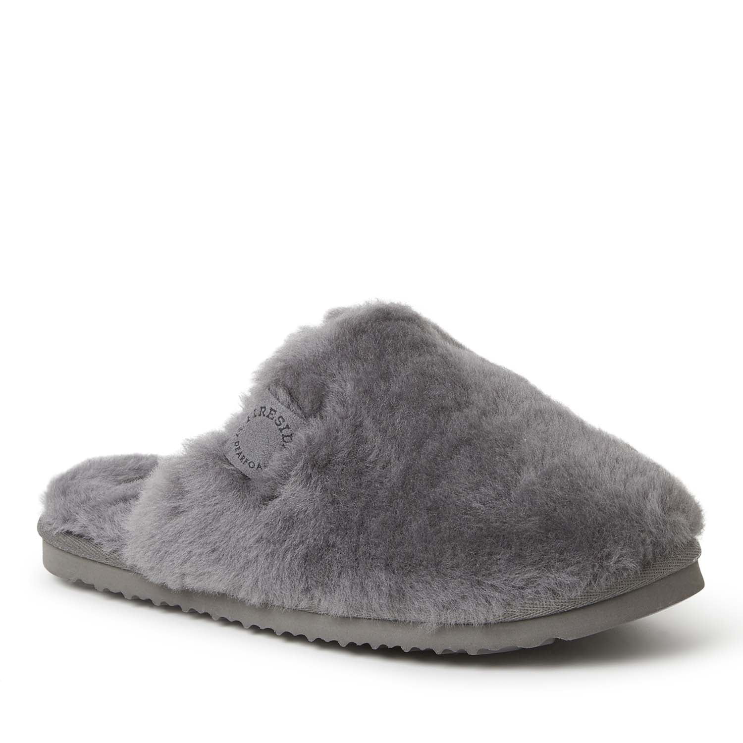 Fireside By Dearfoams Women's Shelly Beach Genuine Shearling Fuzzy ...
