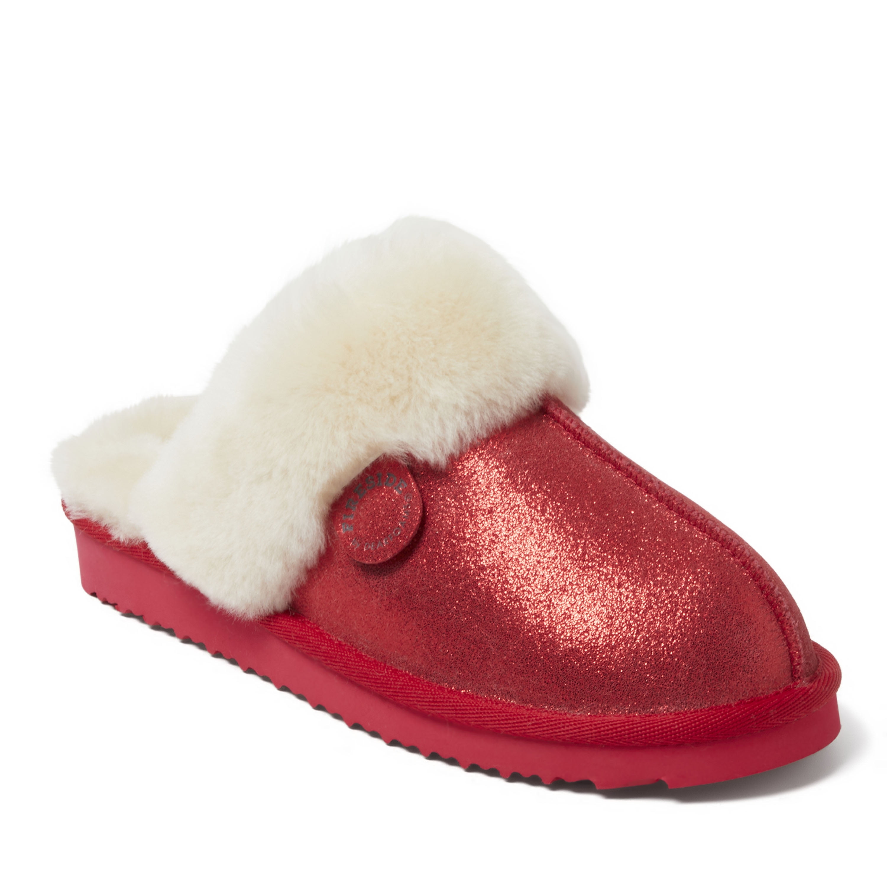 Fireside By Dearfoams Women's Sydney Genuine Shearling Scuff Slipper ...