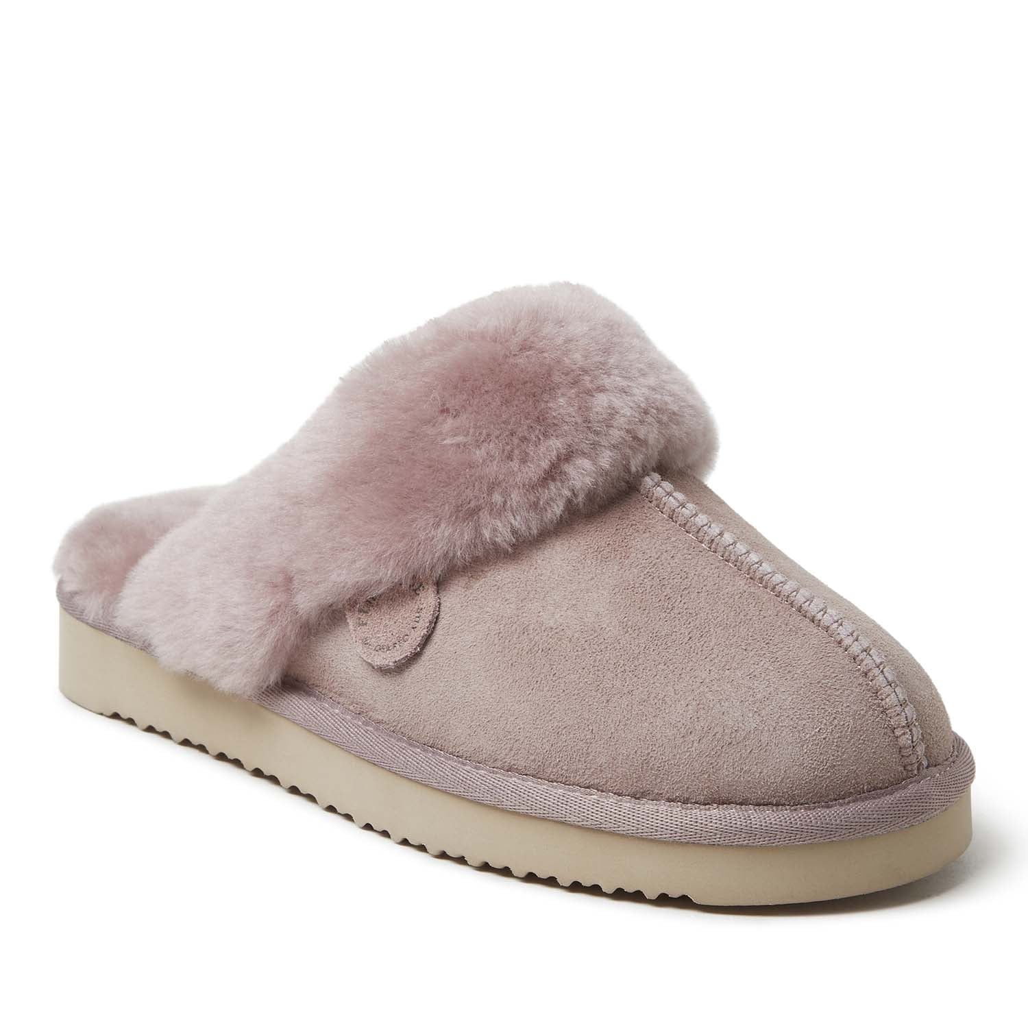 Fireside By Dearfoams Women's Sydney Genuine Shearling Scuff Slipper ...