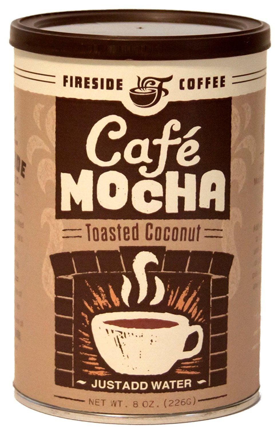 Fireside Coffee Cafe Mocha Instant Flavored Coffee 8 Ounce Canister ...