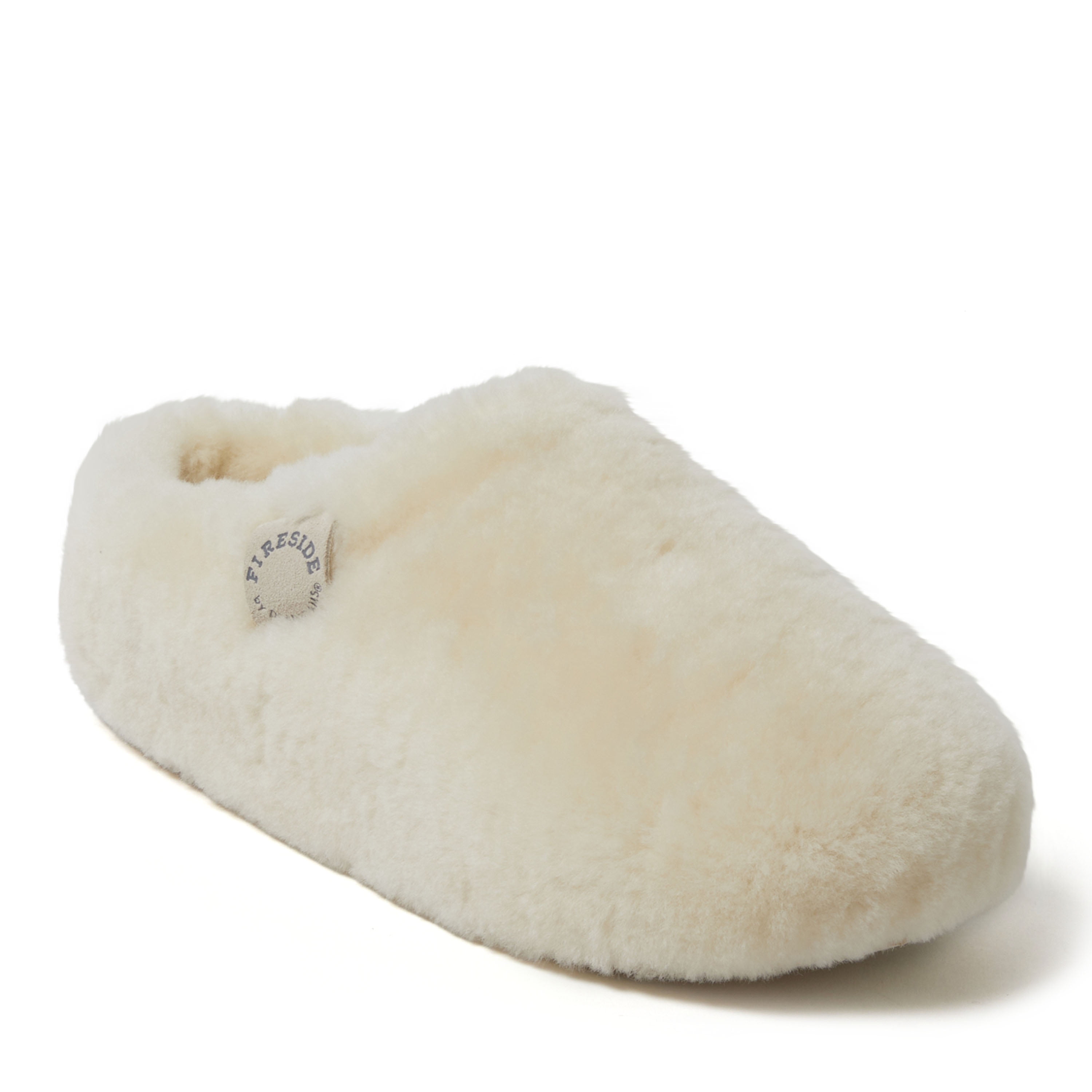Fireside by Dearfoams Women's Maryboro Genuine Shearling Platform Fuzzy ...