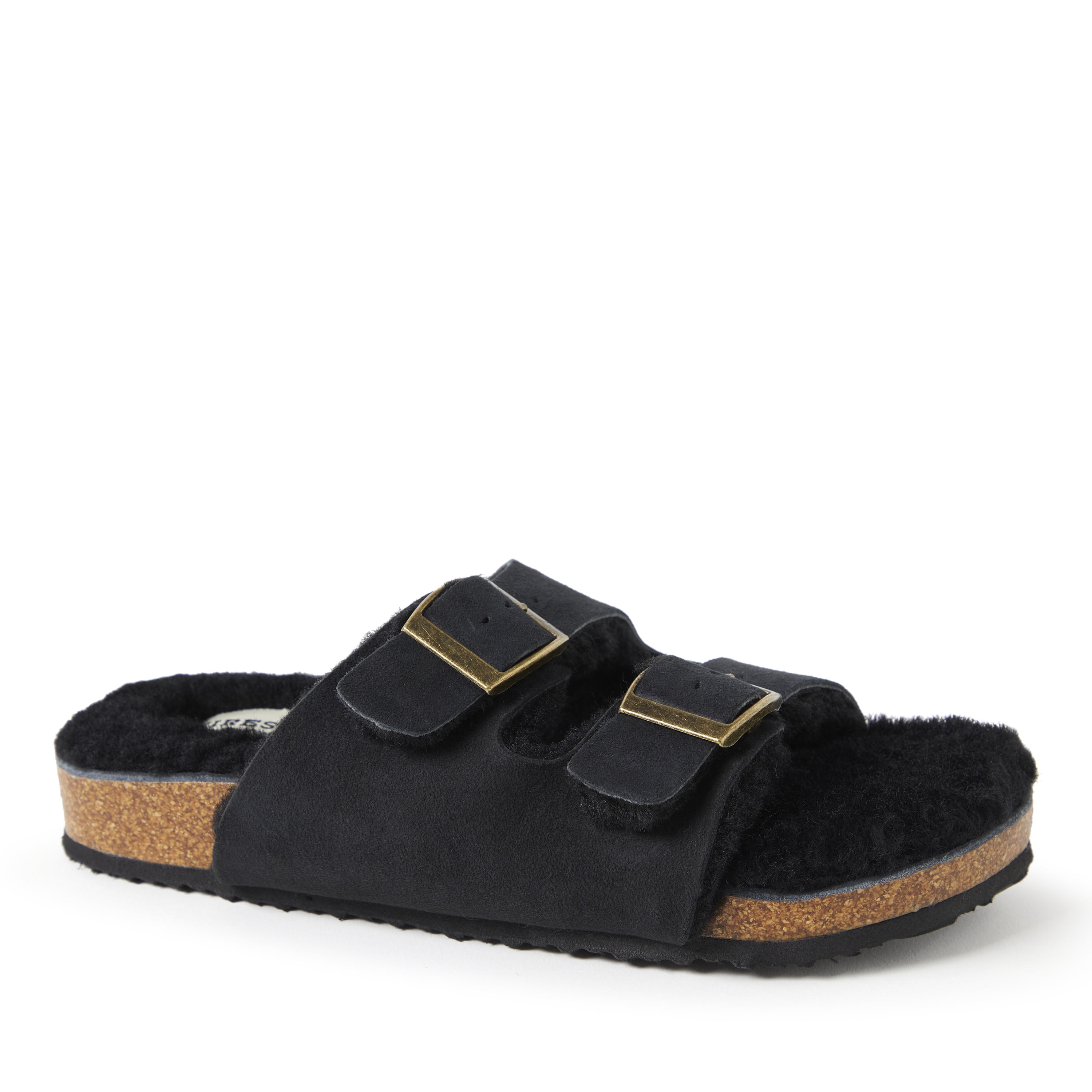 Fireside by Dearfoams Women's Tamworth Genuine Shearling Double Band ...