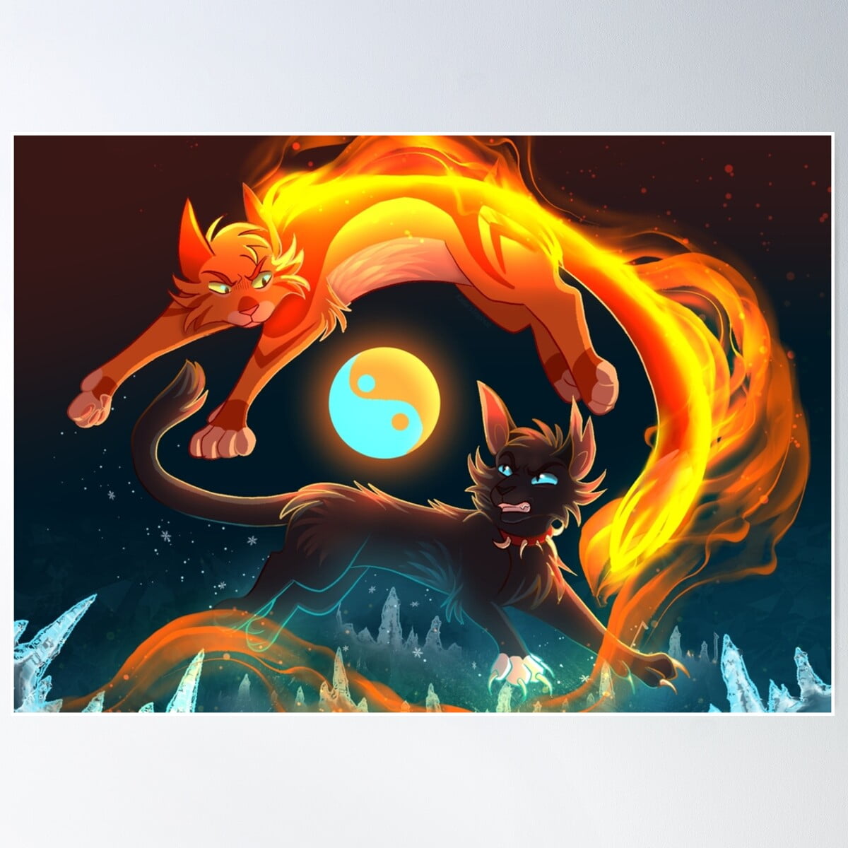 Firestar And Scourge Poster Wall Art, Modern Wall Decor For Living Room ...