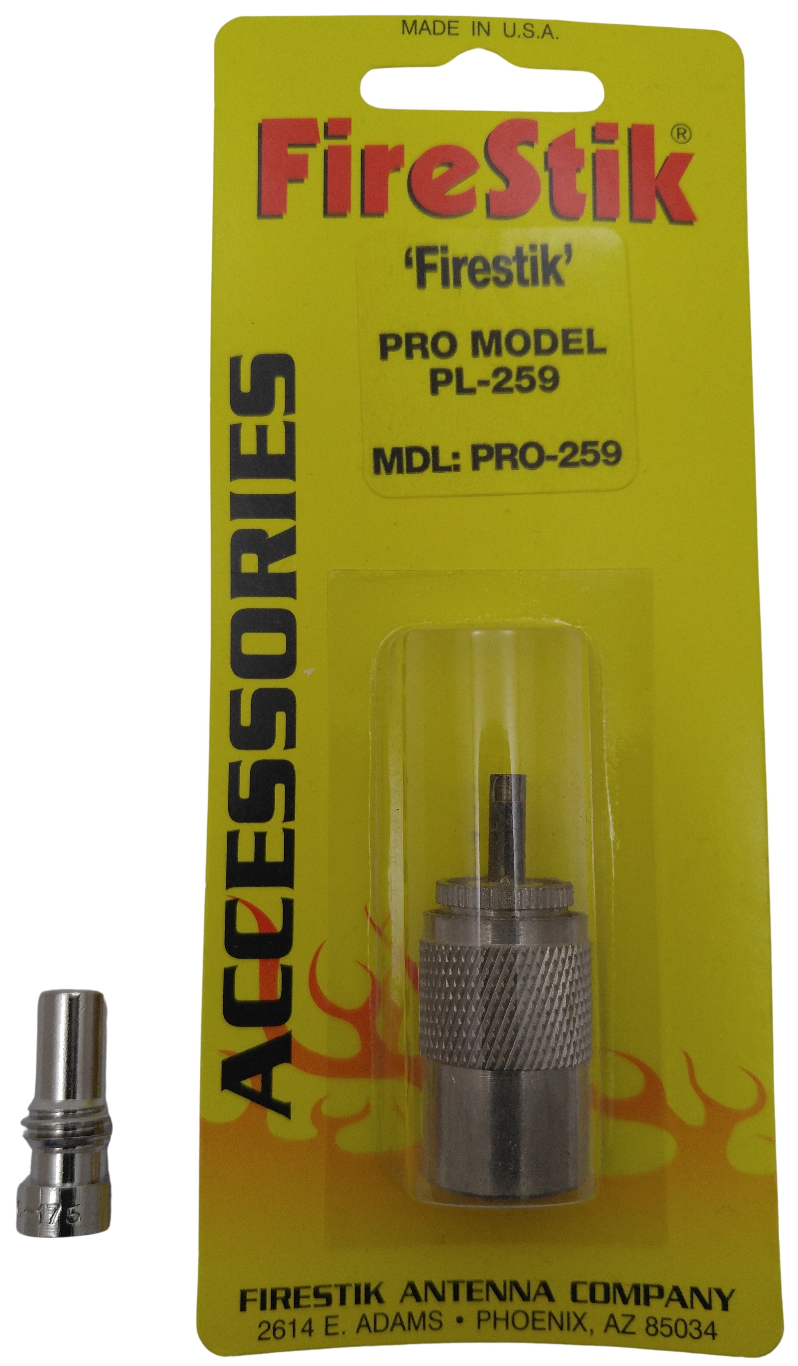 Firestik PRO-259 CB HAM Radio PL-259 Coax Cable Connector & RG58-U ...