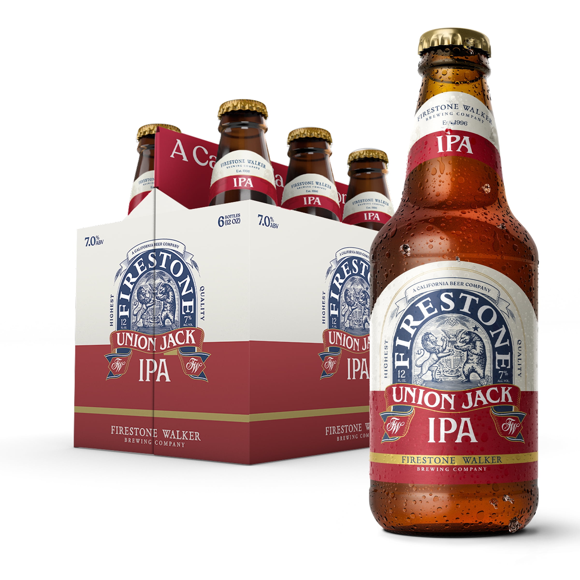 Firestone Walker Union Jack West Coast IPA Craft Beer, 6 Pack, 12 fl oz ...