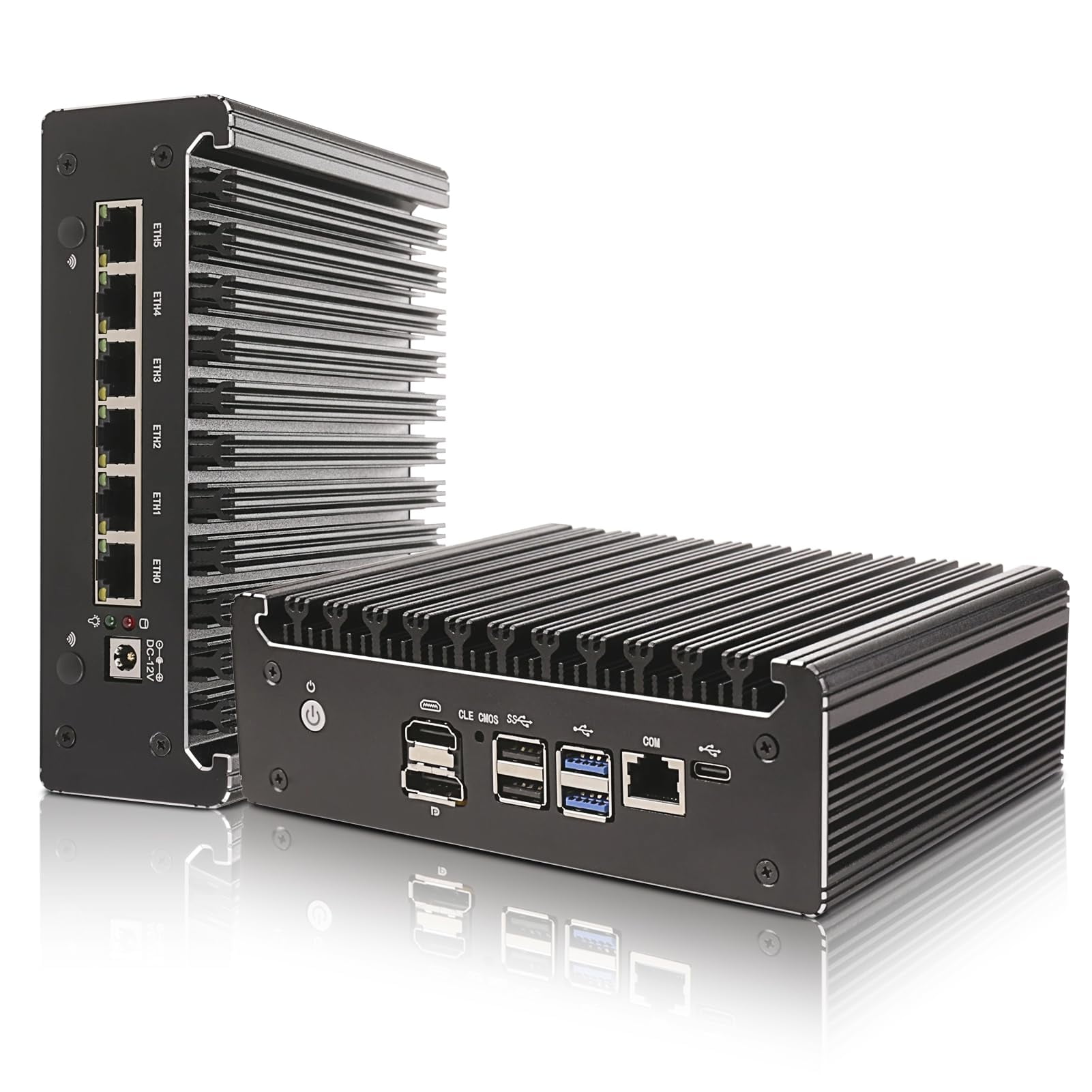 Firewall Micro Appliance Min PC N100 6x2.5GbE I226-V LAN Fanless Computer Hardware HDMI DP AES ...