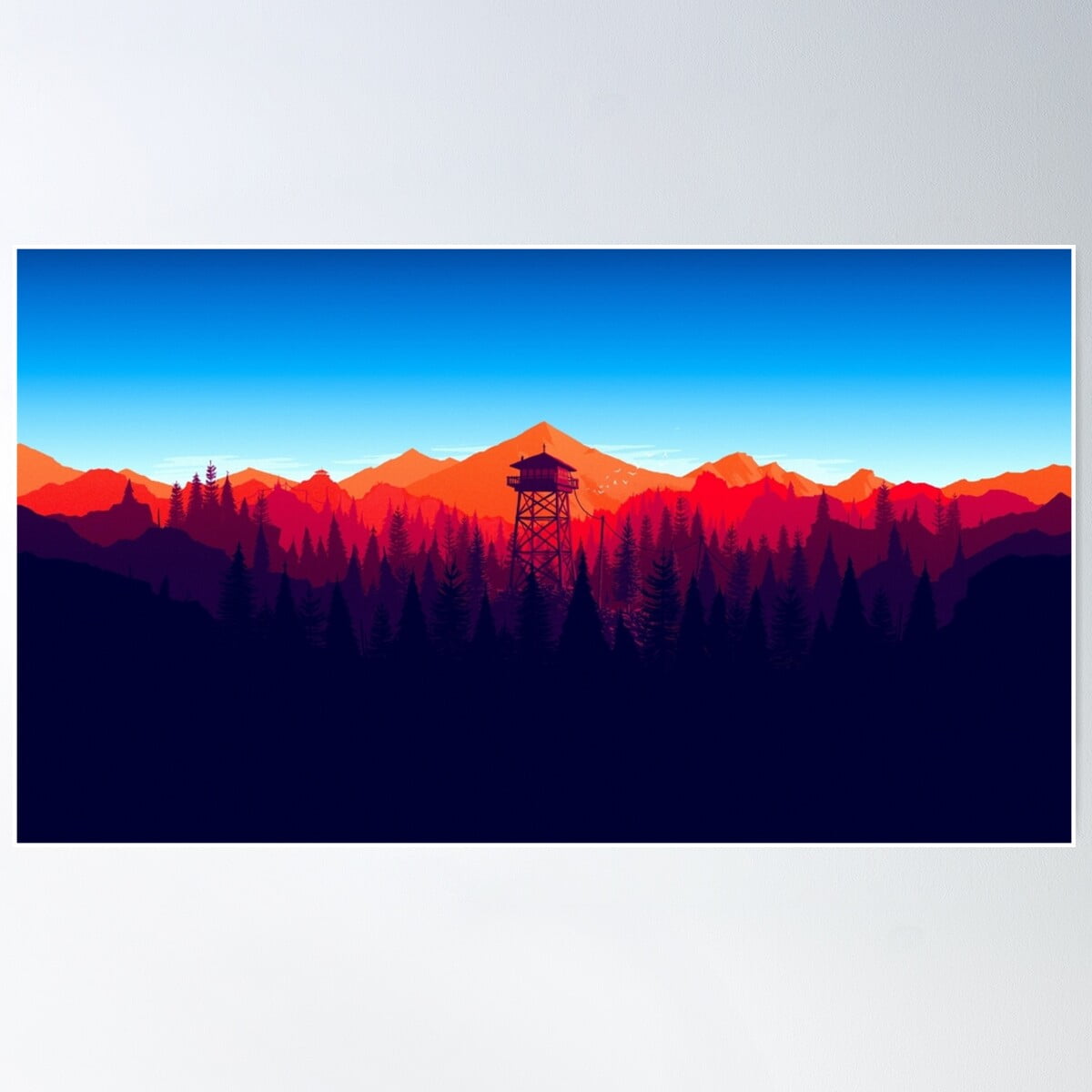 Firewatch - Landscape 4 Poster, 12x18 UNFRAMED - Walmart.com