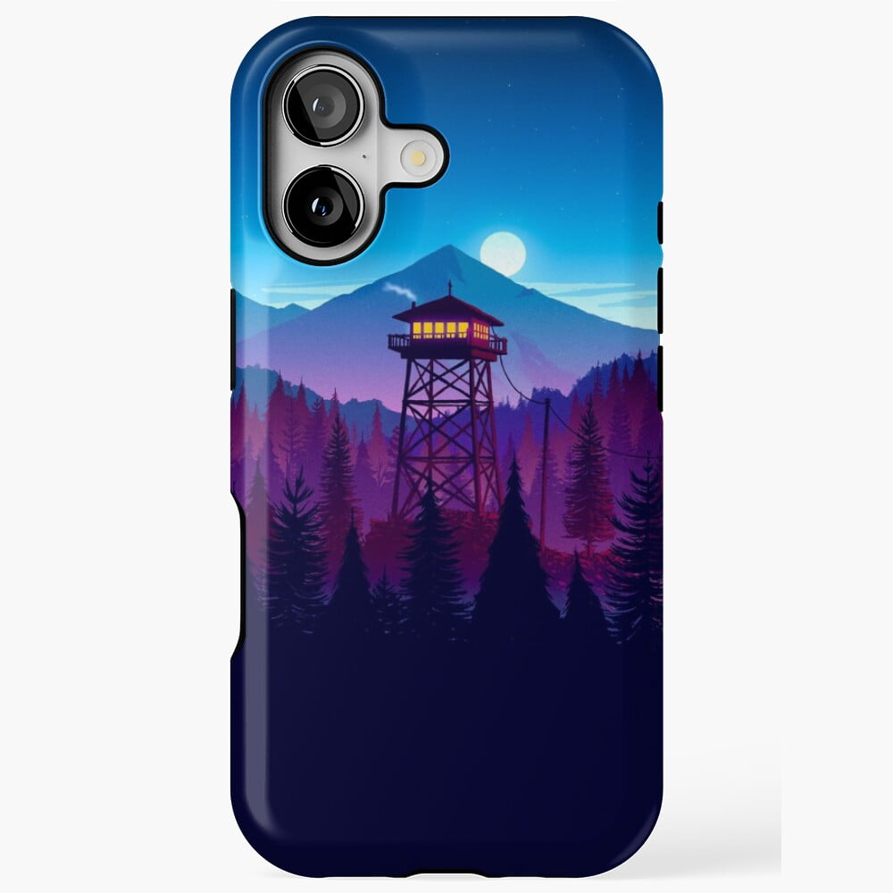 Firewatch Landscape Art Protective Case for iPhone 11 12 13 14 15 16 17 ...