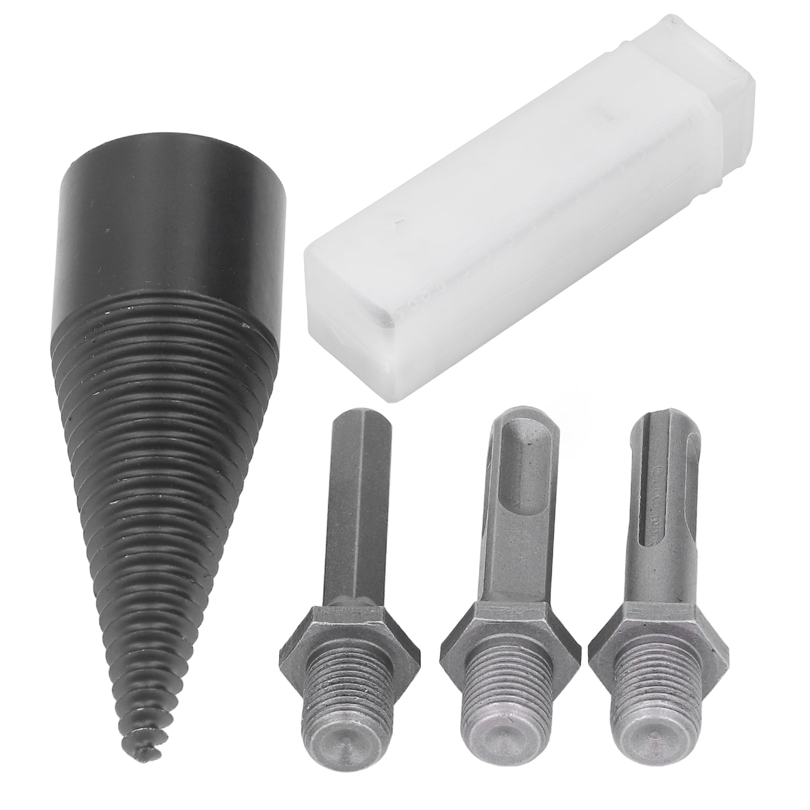 Firewood Bit Cone Wood Splitting Drill Carbon Steel Log Splitter Tool ...