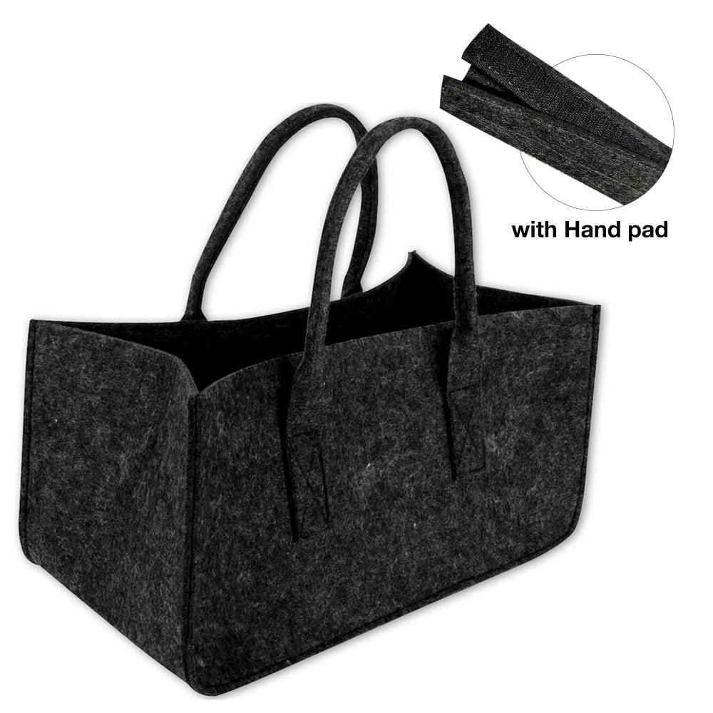 Firewood Carrier Log Tote Bag Fireplace Log Carrier Holders Woodpile ...