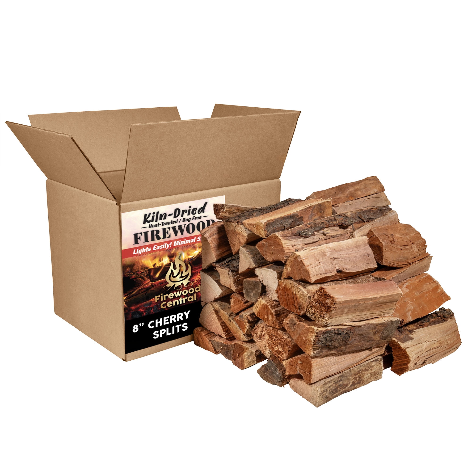 Firewood Central Kiln-Dried PA Cherry – 8” Splits (30–35 Pieces ...