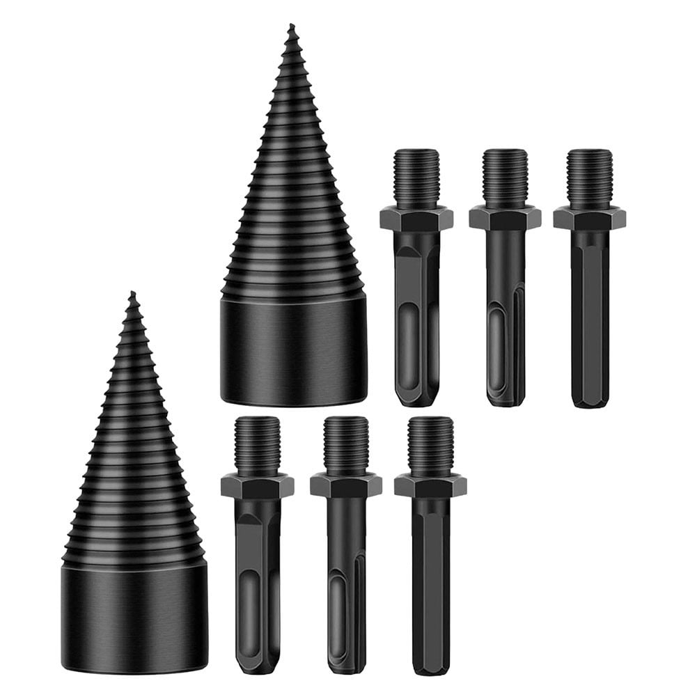 Firewood Drill Bit Conical Log Splitter Cone Split Woodworking Tool ...