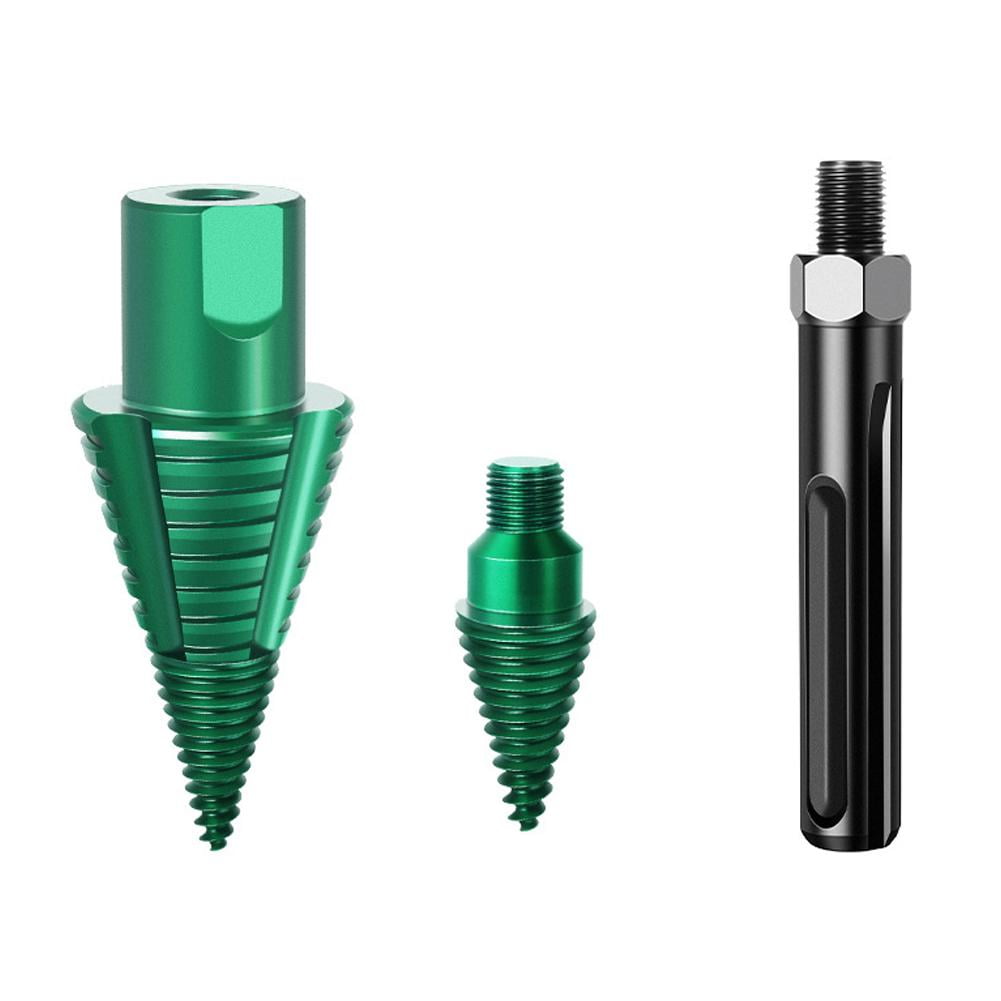 Firewood Drill Bit Set, Heavy Duty Detachable Wood Log Splitter Cone ...