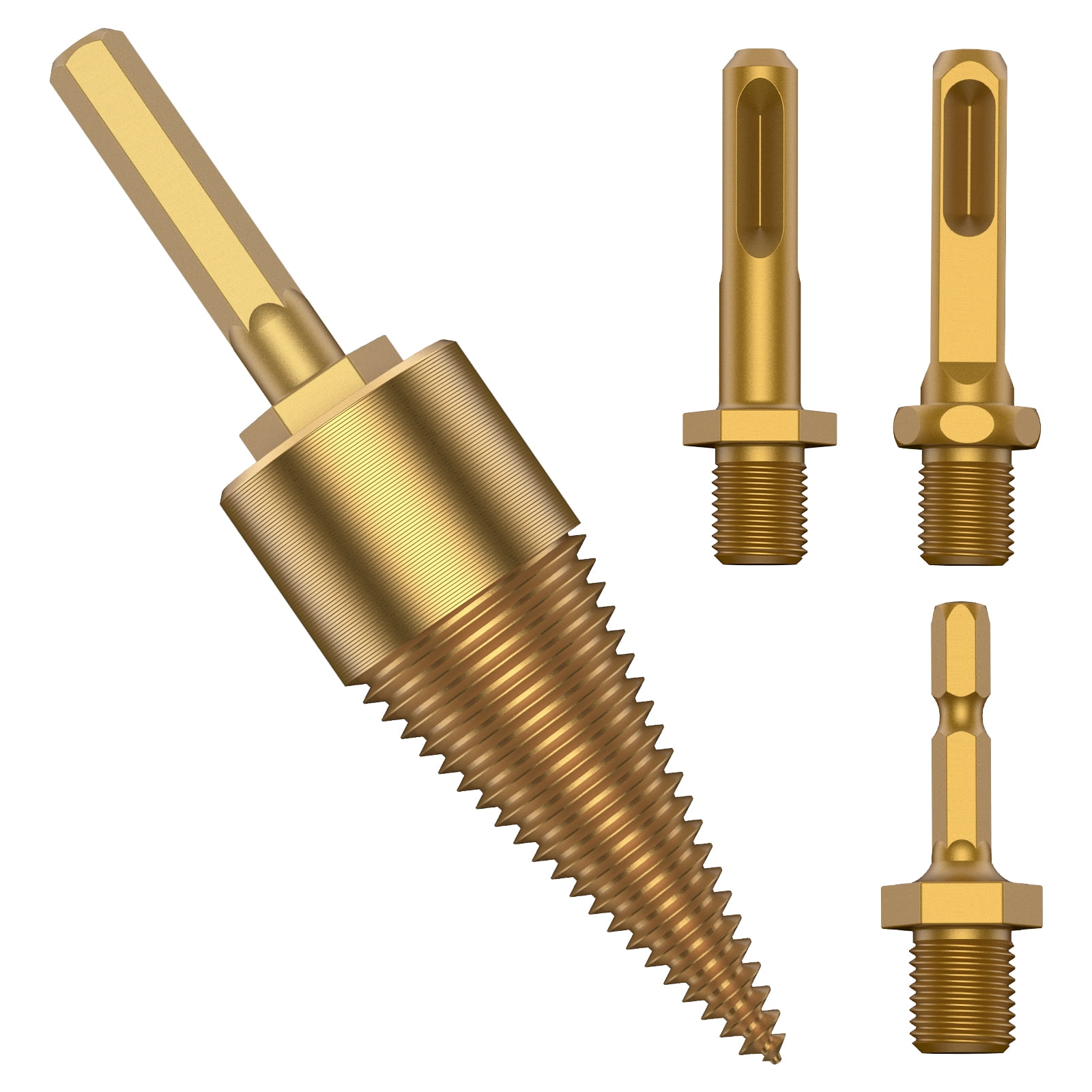 Firewood Drill Bit Set Solid Easy to Use Fire Wood Splitter Drill Bit ...