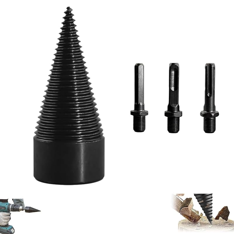 Firewood Drill Bit Set, Wood Log Splitter Firewood Drill Bit ...