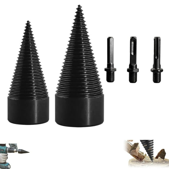 Firewood Drill Bit Set, Wood Log Splitter Firewood Drill Bit ...