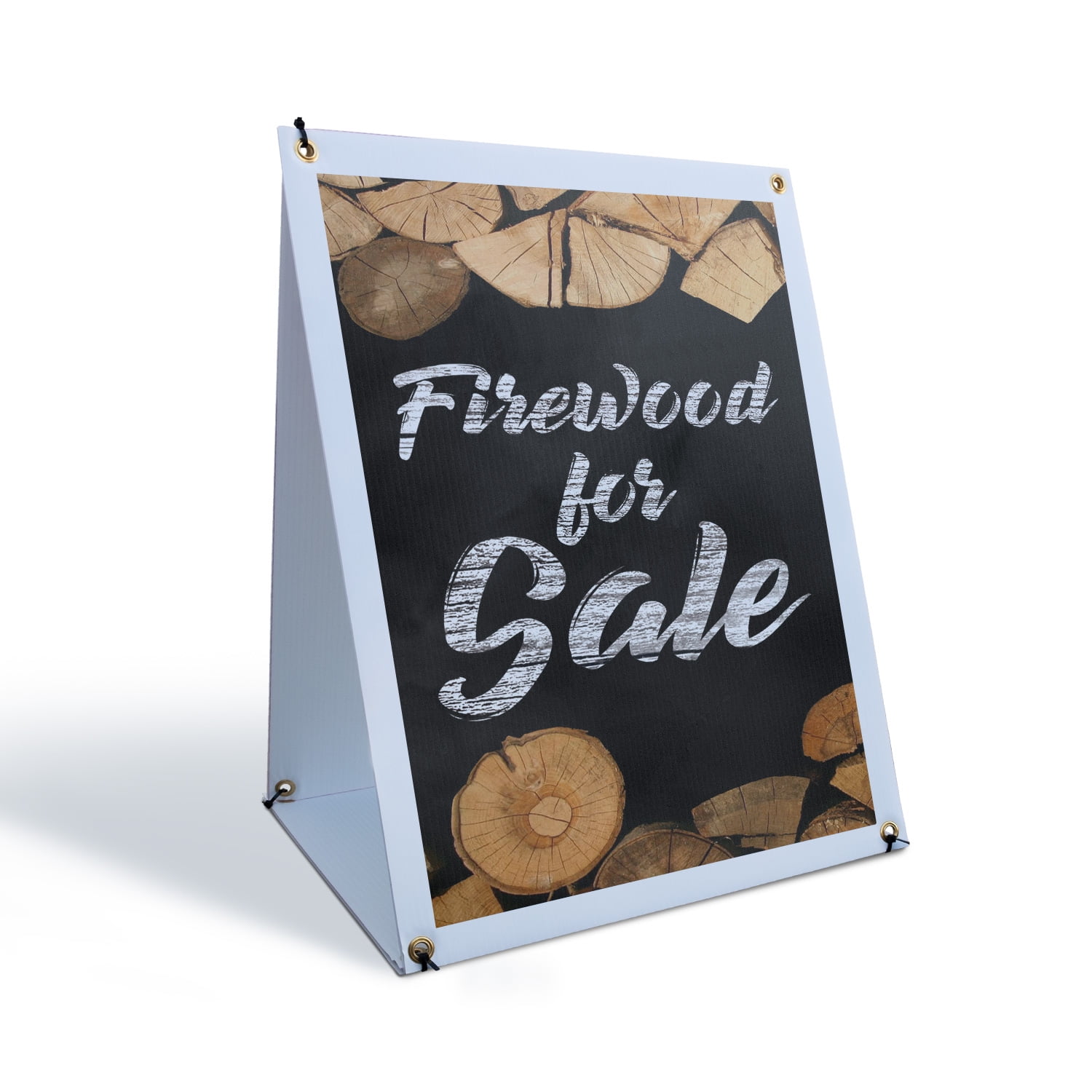 Firewood For Sale Sidewalk Sign 18 Inch x 24 Inch A-Frame Images On ...