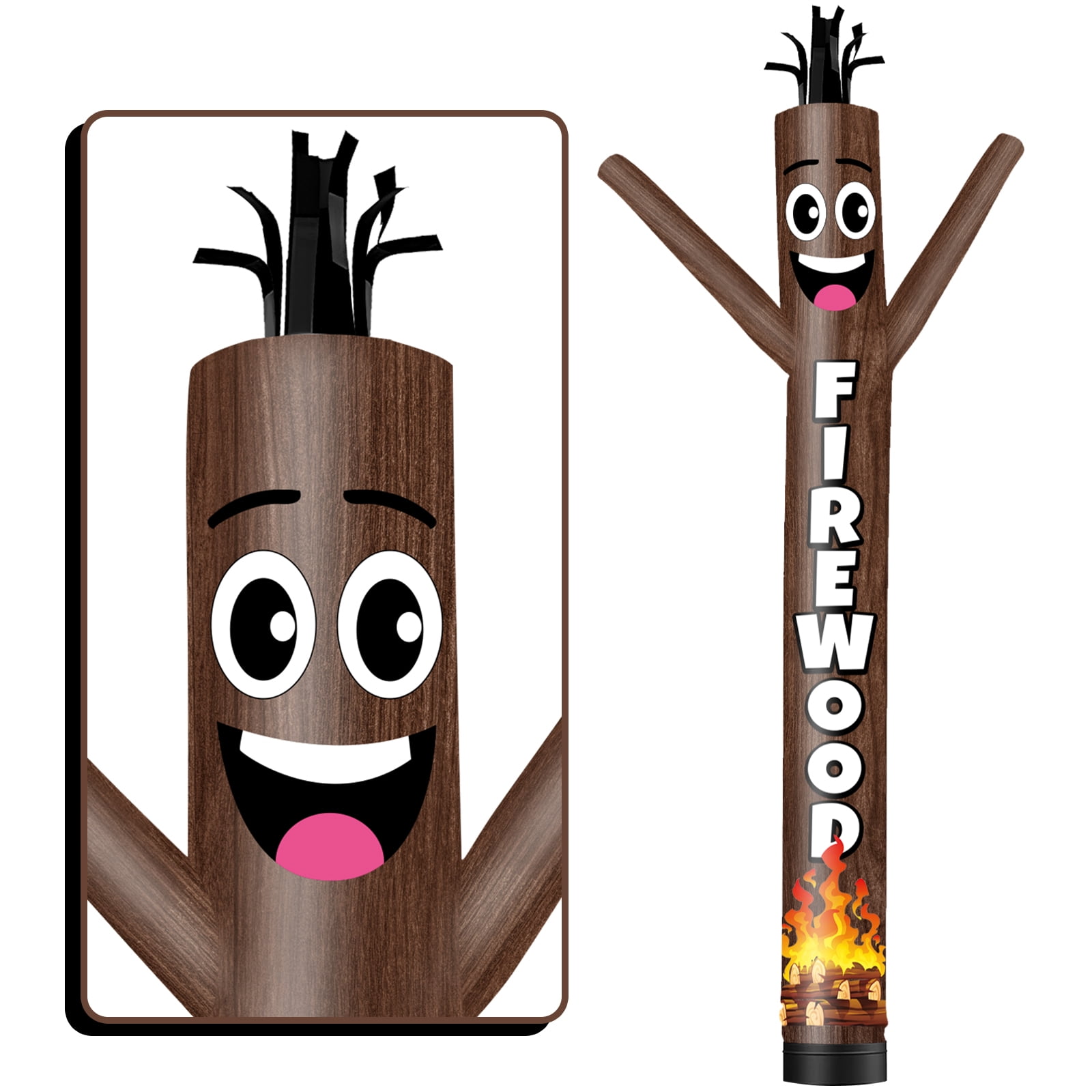 Firewood Inflatable Tube Man Wacky Wavy Dancing Guy for Outdoor ...
