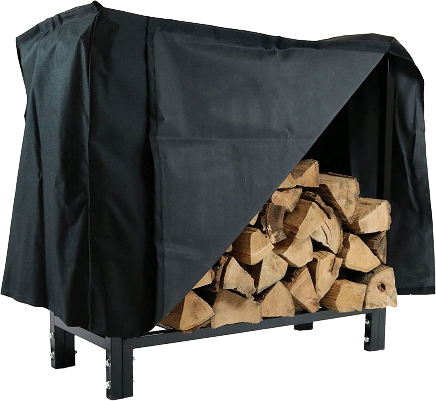 Firewood Log Rack with Cover - Indoor or Outdoor Wood Storage - 30-Inch ...