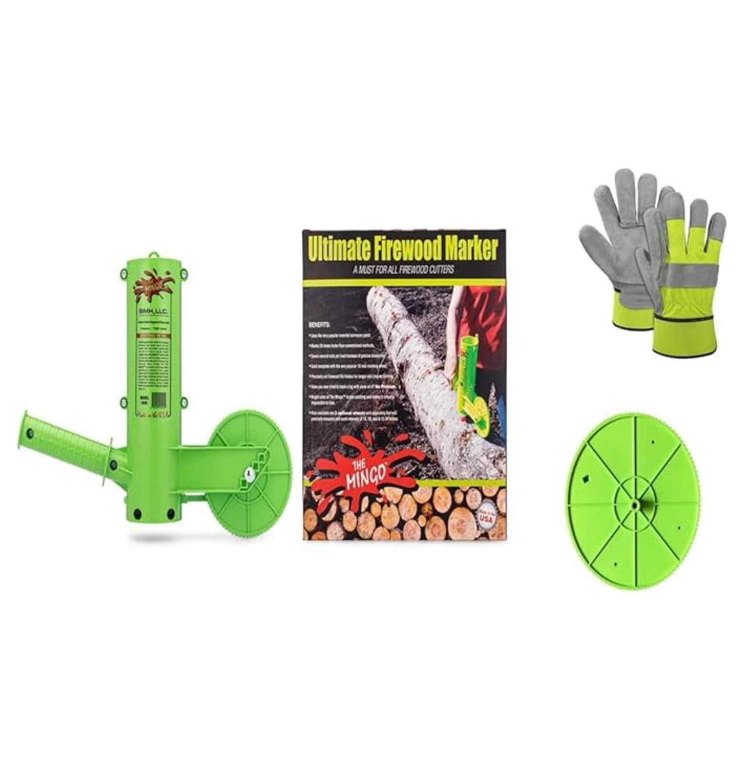 Firewood Measuring Tool Set - Mingo Marker with 6/12/24" & 16" Wheels ...