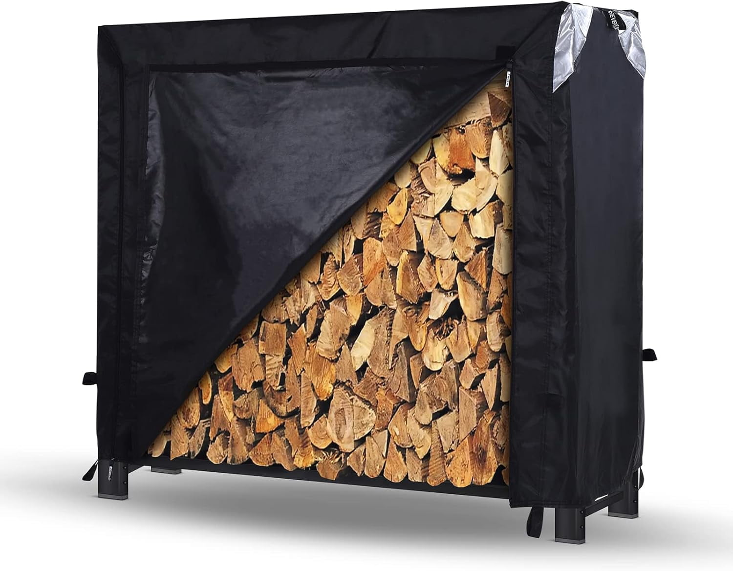 Firewood Rack Cover 4ft Waterproof Outdoor Heavy Duty for Firewood Log ...