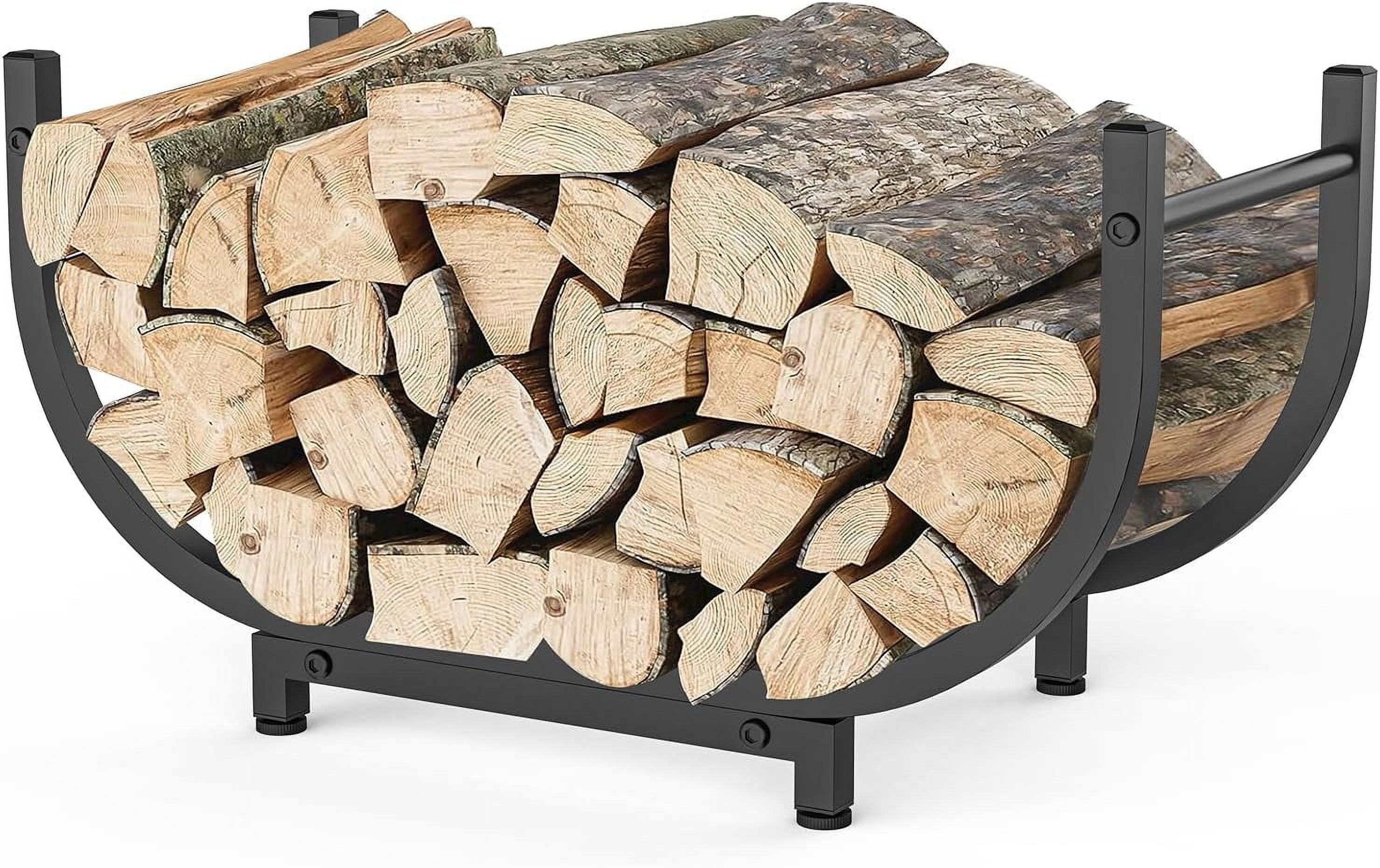 Firewood Rack Outdoor 30in，Indoor Firewood Storage and Firewood ...