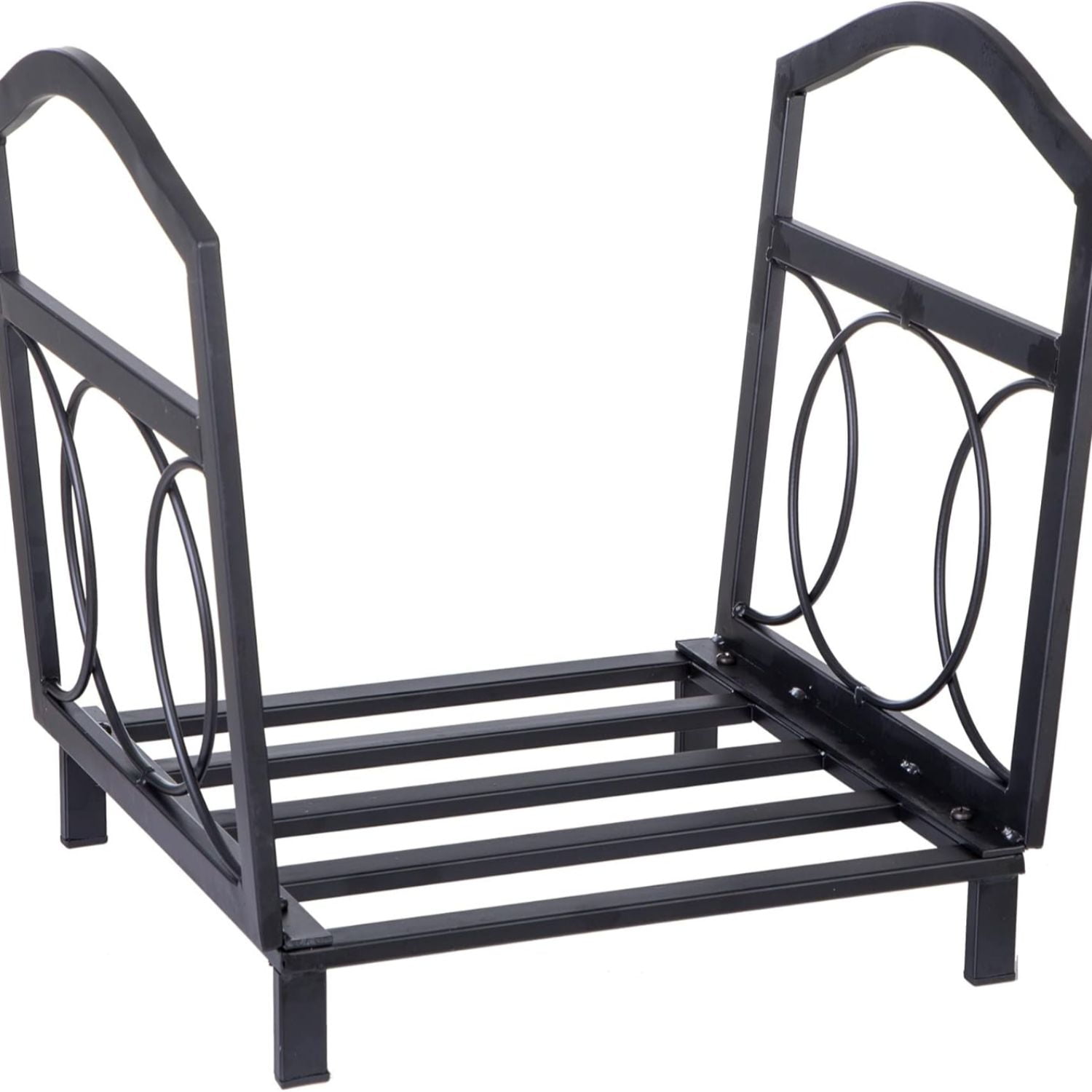 Firewood Rack Outdoor Indoor, Iron Fire Wood Storage Racks Heavy Duty ...