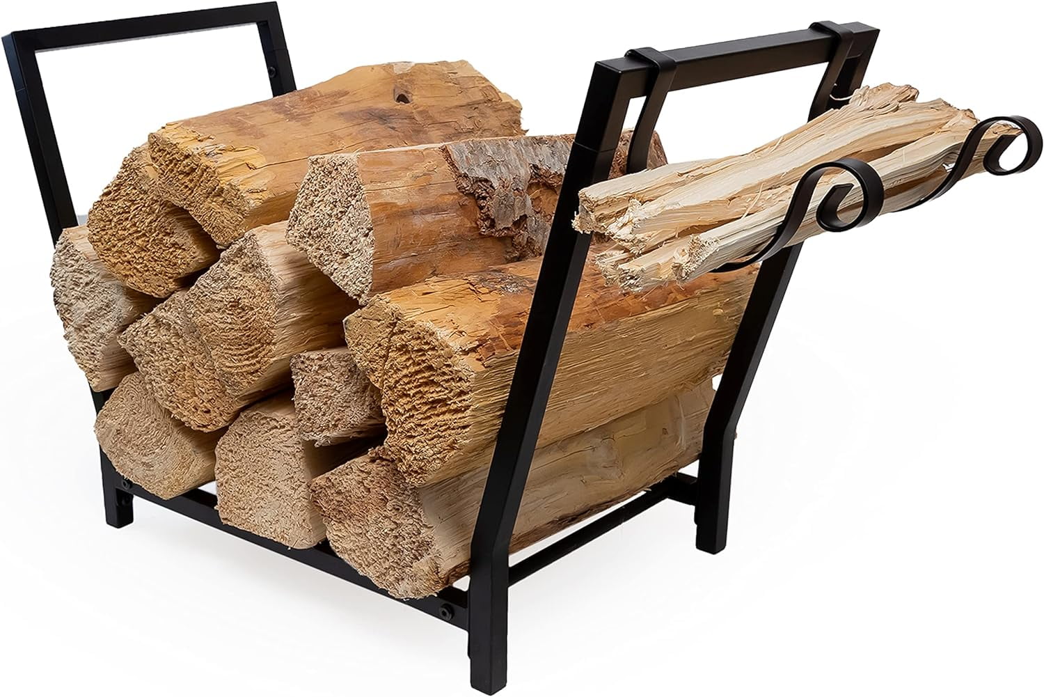 Firewood Rack Outdoor and Indoor Firewood Storage with Kindling Wood ...