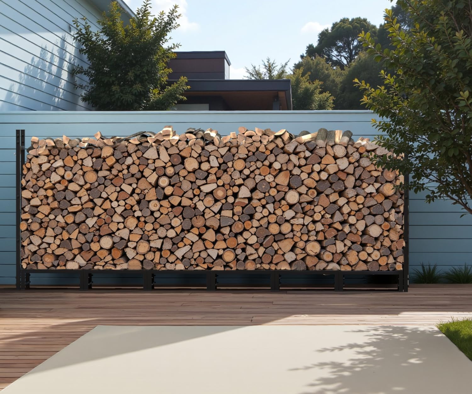 Firewood Rack Outdoor Indoor, Wood Racks Outdoor For Firewood, Fire ...