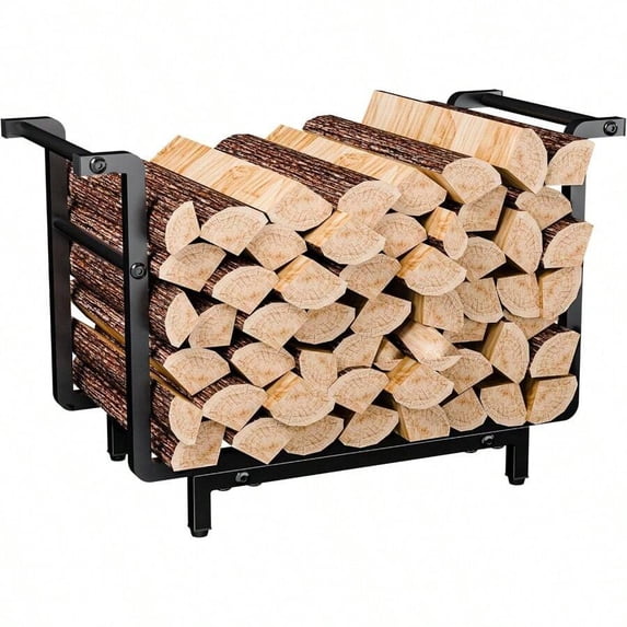 Firewood Rack Outdoor&Indoor, Wood Storage, Firewood Holder For ...