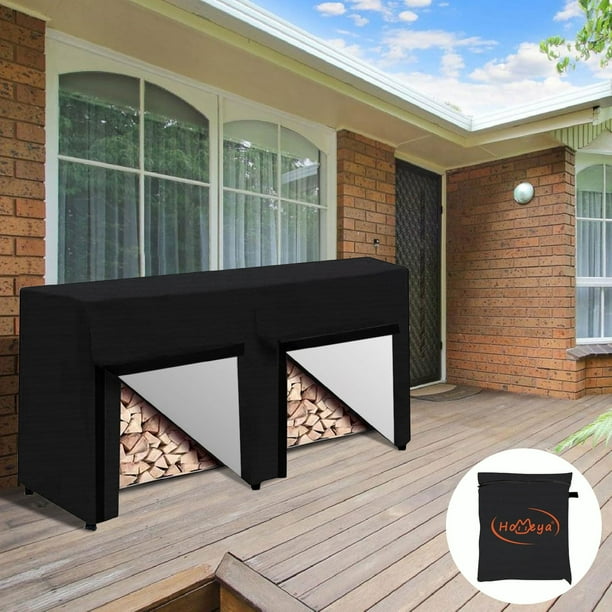 Firewood Racks Cover , 8ft Durable Oxford Waterproof Wood Pile Cover ...