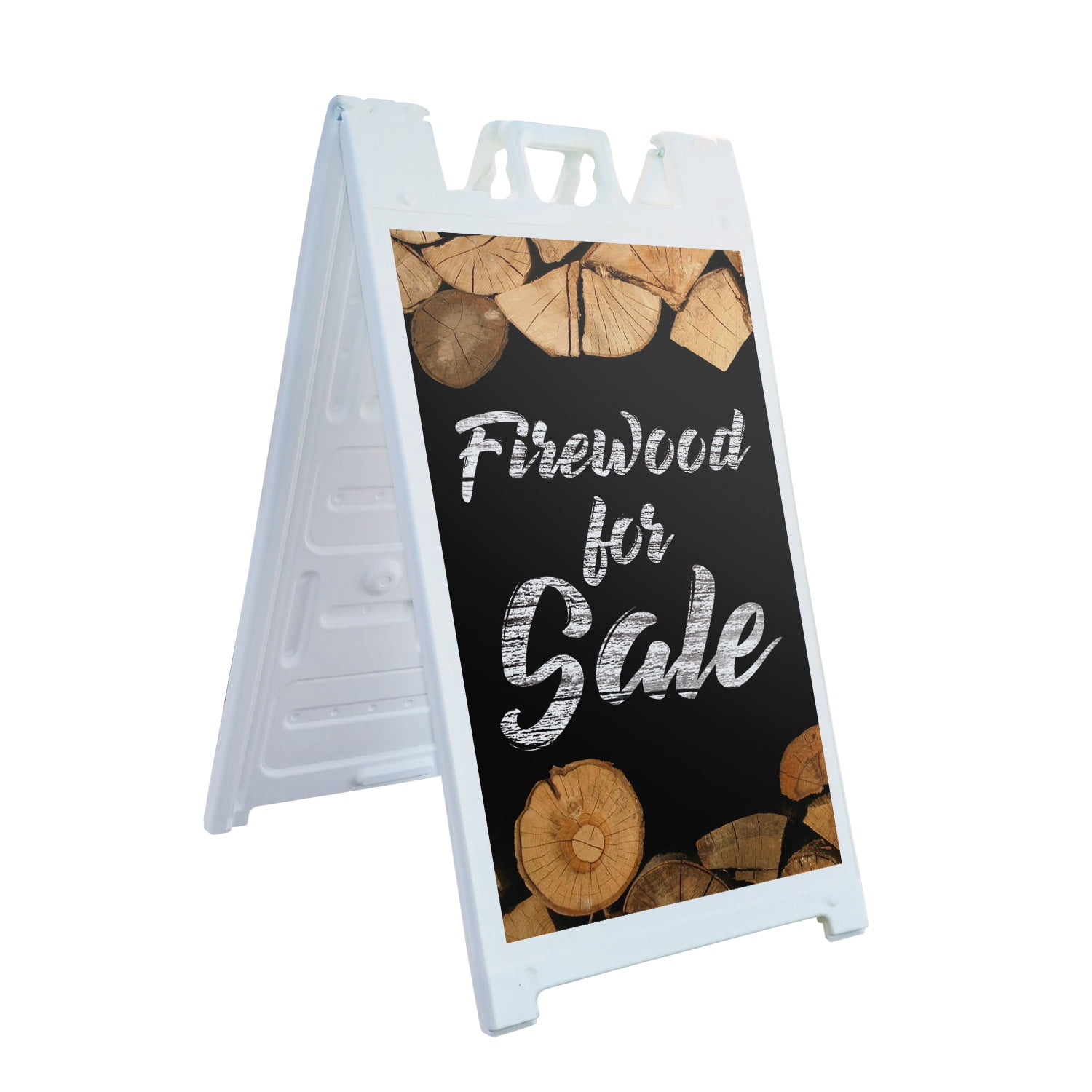 Firewood For Sale 24" x 36" Double Sided A-Frame Sidewalk Sign Includes ...
