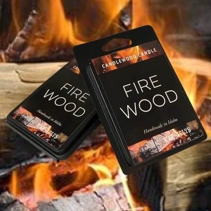 Firewood Scented Wax Melts - 2 pack | No Wood Burning Fireplace in Your ...