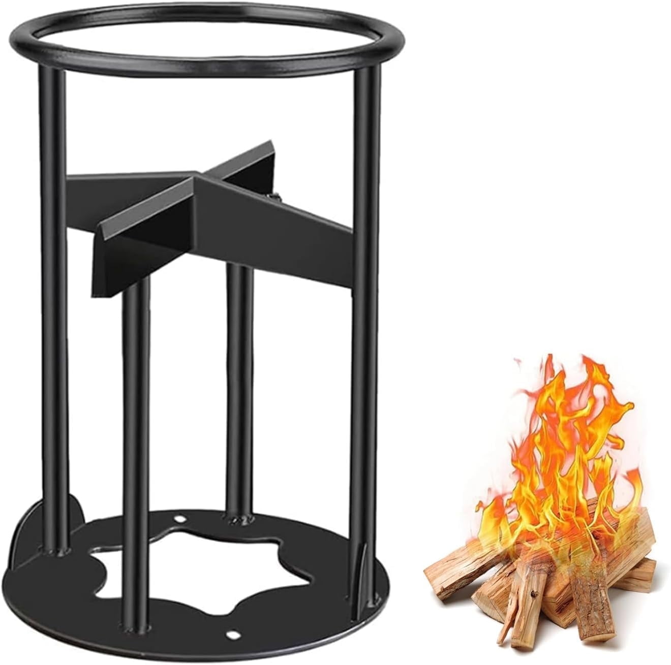 Firewood Splitter, 27 cm Manual Wood Splitter, Hard Steel Log Splitter ...