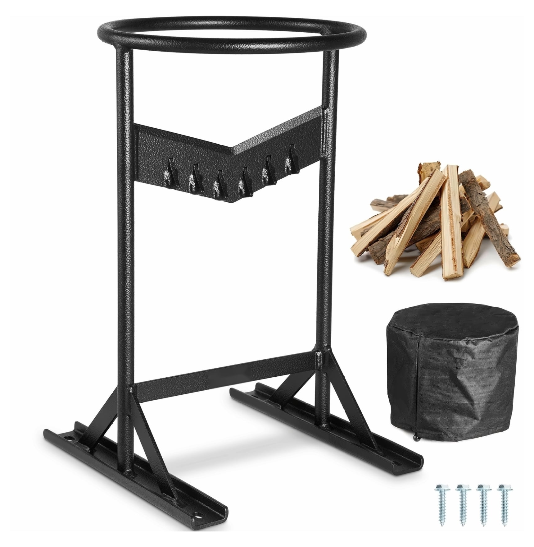 Firewood Splitter, 9''x17'' Manual Log Splitter, XL Wood Kindling ...