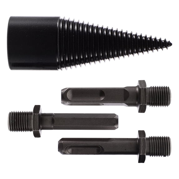 Firewood Splitting Bit Logs Bits Outdoor Rack Step Drill Black ...