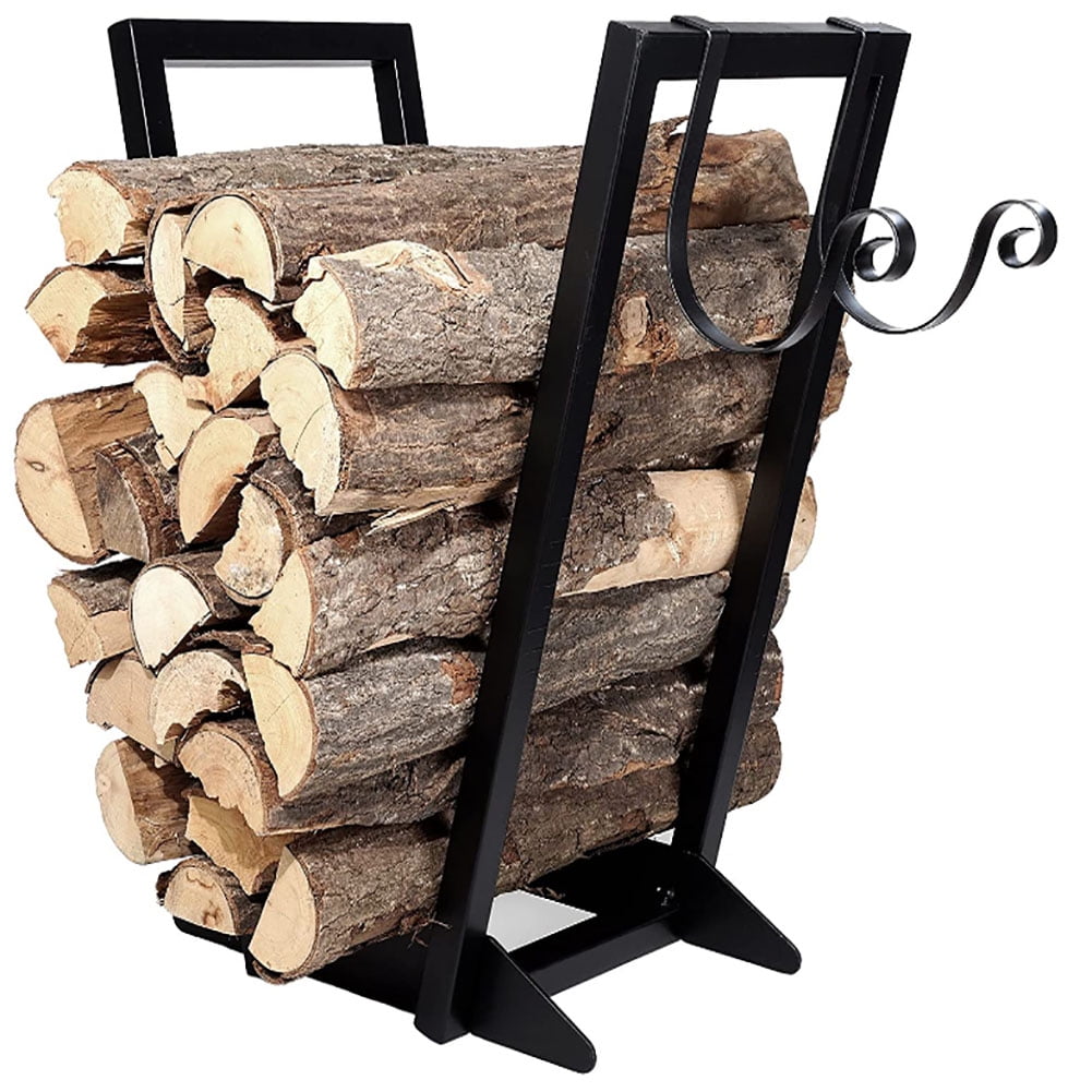 Firewood Storage Rack Indoor Outdoor Heavy Duty Firewood Holder Wood ...