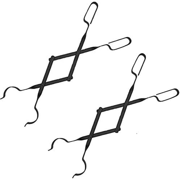Firewood Tongs - (Pack of 2) - Reinforced Wrought Iron for Extra ...