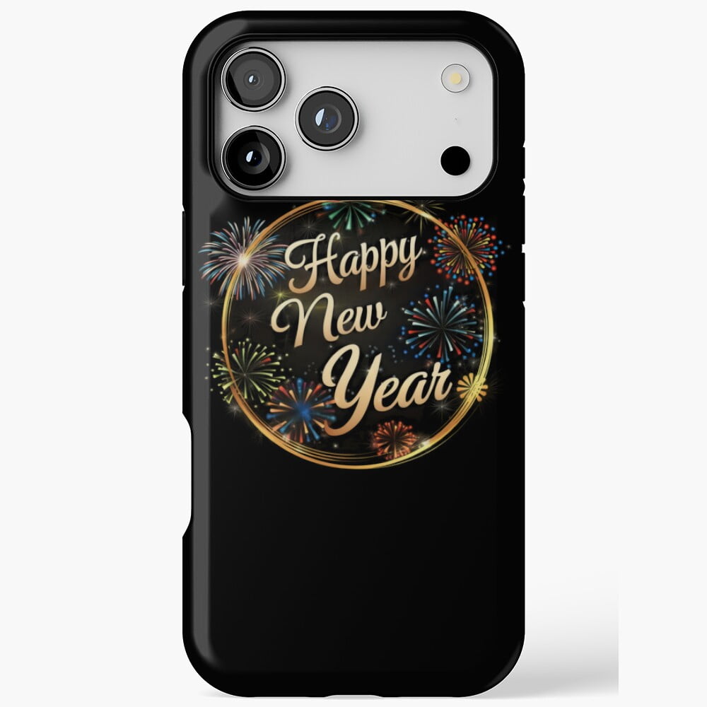 Firework Frame Happy New Year 2026 iPhone Case 17 16 15 14 13 12 11 Pro ...